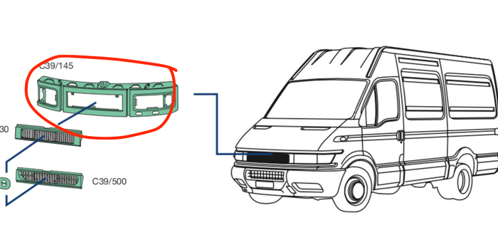 Mascherina Anteriore Frontale Iveco Daily - | Specialista Daily