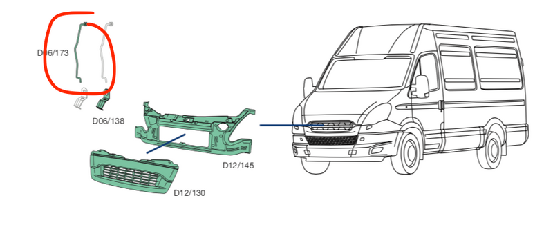 Asta Cofano Anteriore Iveco Daily - 504350879