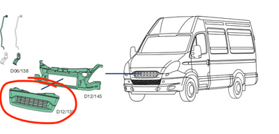 Mascherina Frontale Anteriore Iveco Daily 2012 - | Specialista Daily